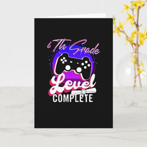 6th Grade Graduation Gamer Graduation Card | Zazzle