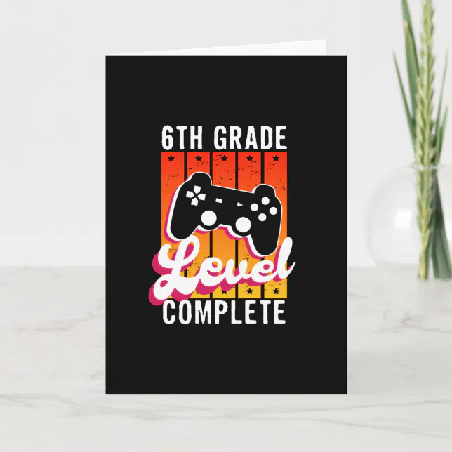6th Grade Graduation Gamer Graduation Card | Zazzle