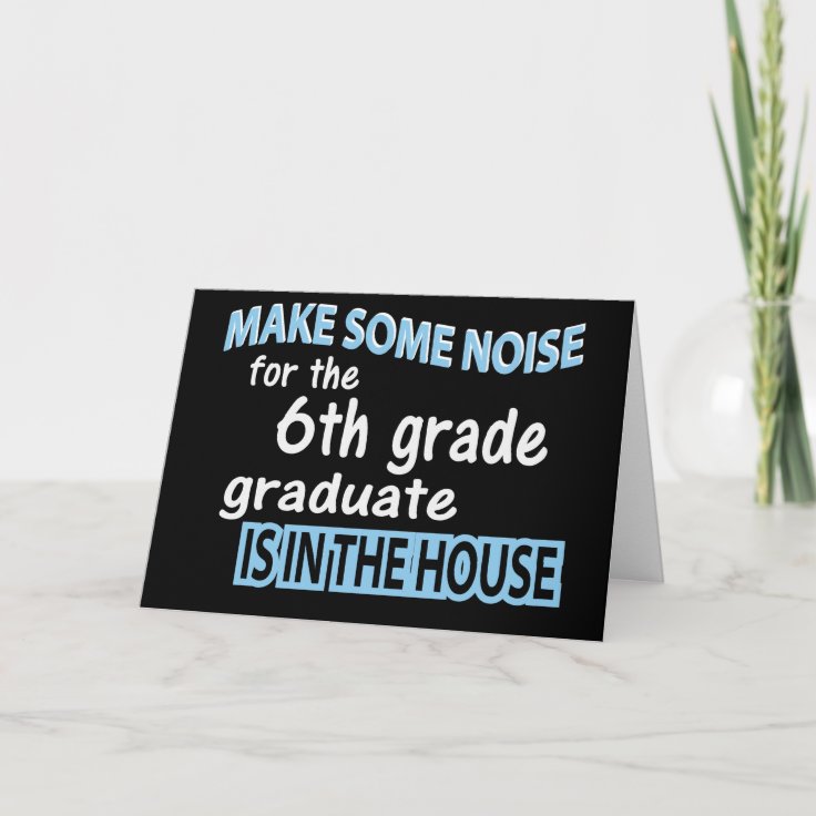 6th Grade School Graduate Congratulations Card | Zazzle