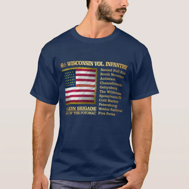 6th Wisconsin Volunteer Infantry T-Shirt | Zazzle
