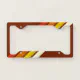 70s 80s Retro Striped Stripes License Plate Frame | Zazzle
