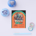 70s Boogie Retro Disco Dancing Birthday Party Flyer | Zazzle