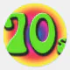 70s classic round sticker | Zazzle