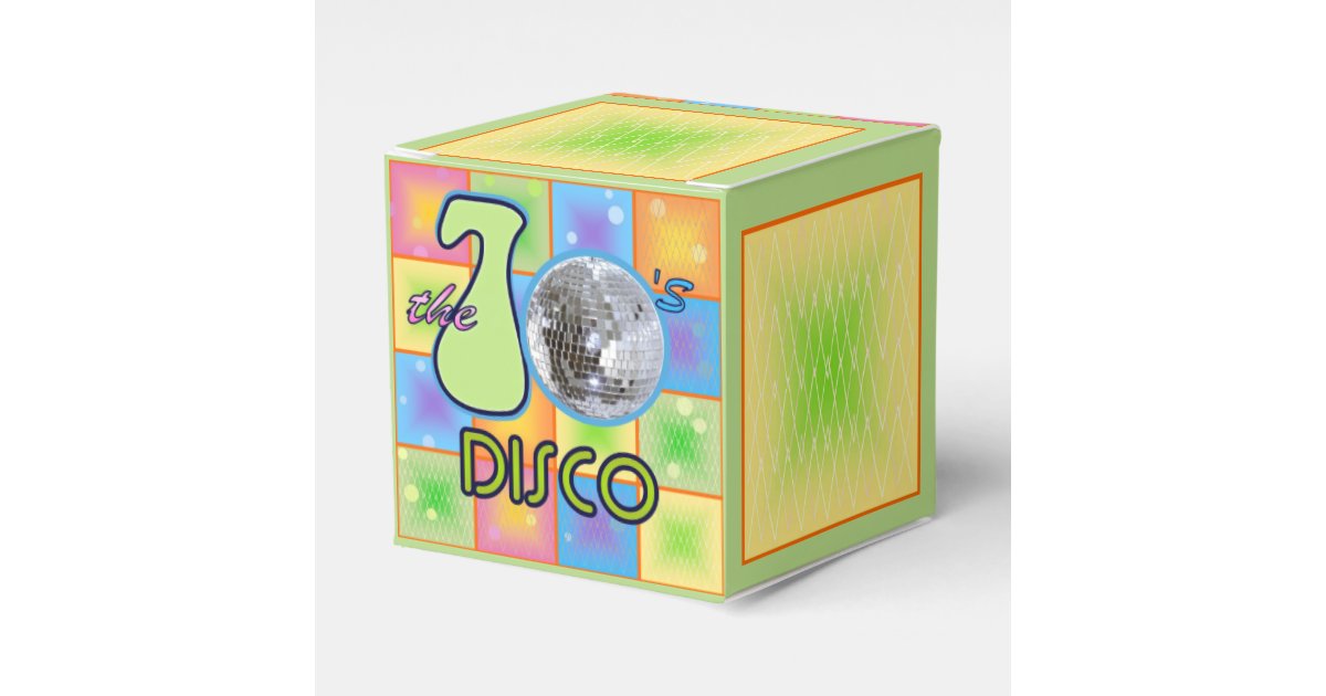 70s Disco Favor Boxes | Zazzle