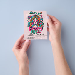 70s Groovy Boogie Retro Disco Birthday Party Flyer | Zazzle