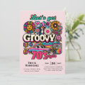 70s Groovy Boogie Retro Disco Birthday Party Invitation | Zazzle