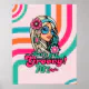 70s Groovy Boogie Retro Disco Poster | Zazzle