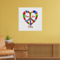 70s Peace Love Poster | Zazzle