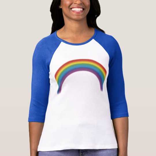 70'S RAINBOW HALF SLEEVE T SHIRT | Zazzle.com