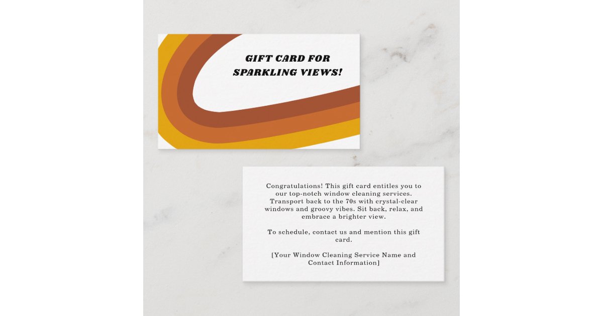 70s retro gift certificate | Zazzle