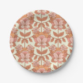 70s Retro Inspired Wedding Paper Plates | Zazzle