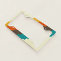 70s Retro pattern License Plate Frame | Zazzle