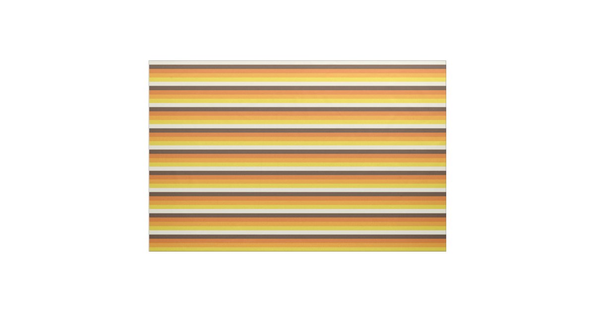 70s Retro Striped Color Pattern Fabric | Zazzle