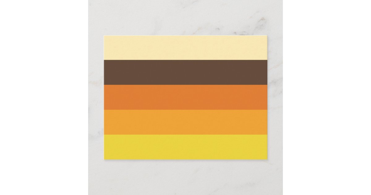 70s Retro Striped Color Pattern Postcard | Zazzle