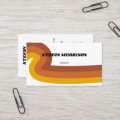 70s swirl business card | Zazzle
