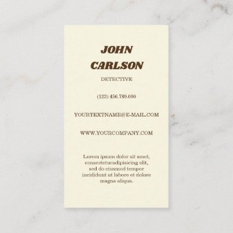 70s vintage business card | Zazzle