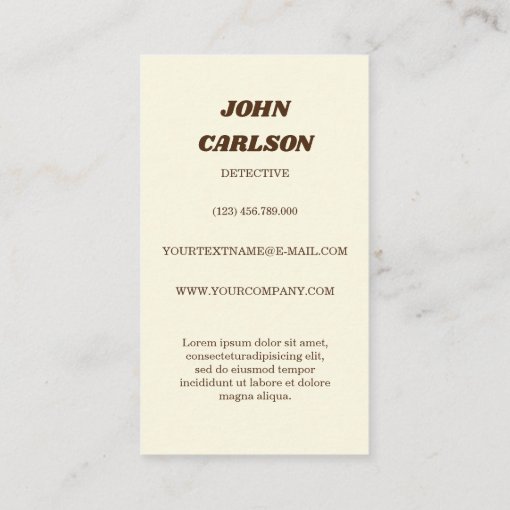 70s vintage business card | Zazzle