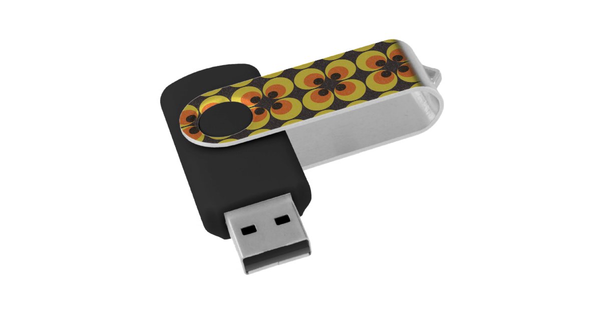 70s Wallpaper USB Flash Drive | Zazzle