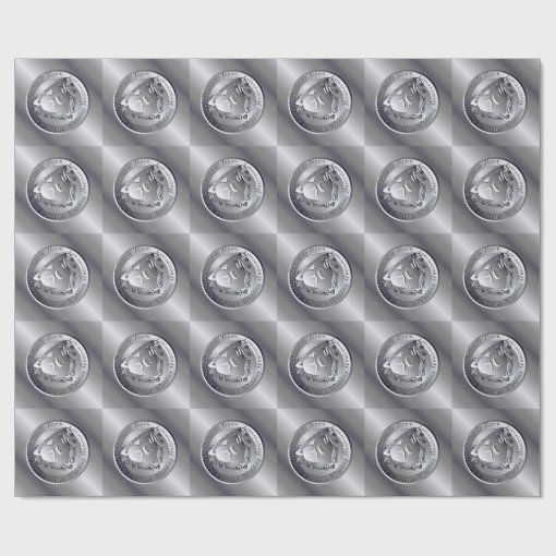 70th, 10th, 20th,25th,Wedding Anniversary Platinum Wrapping Paper | Zazzle