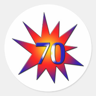 70th Birthday Stickers | Zazzle