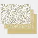 70th Birthday Gold & White Number Pattern 70 Wrapping Paper Sheets | Zazzle