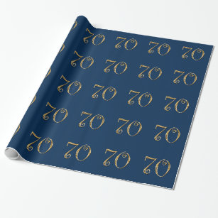 70th Birthday Wrapping Paper | Zazzle
