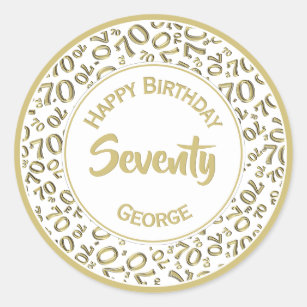 70 Number Stickers | Zazzle