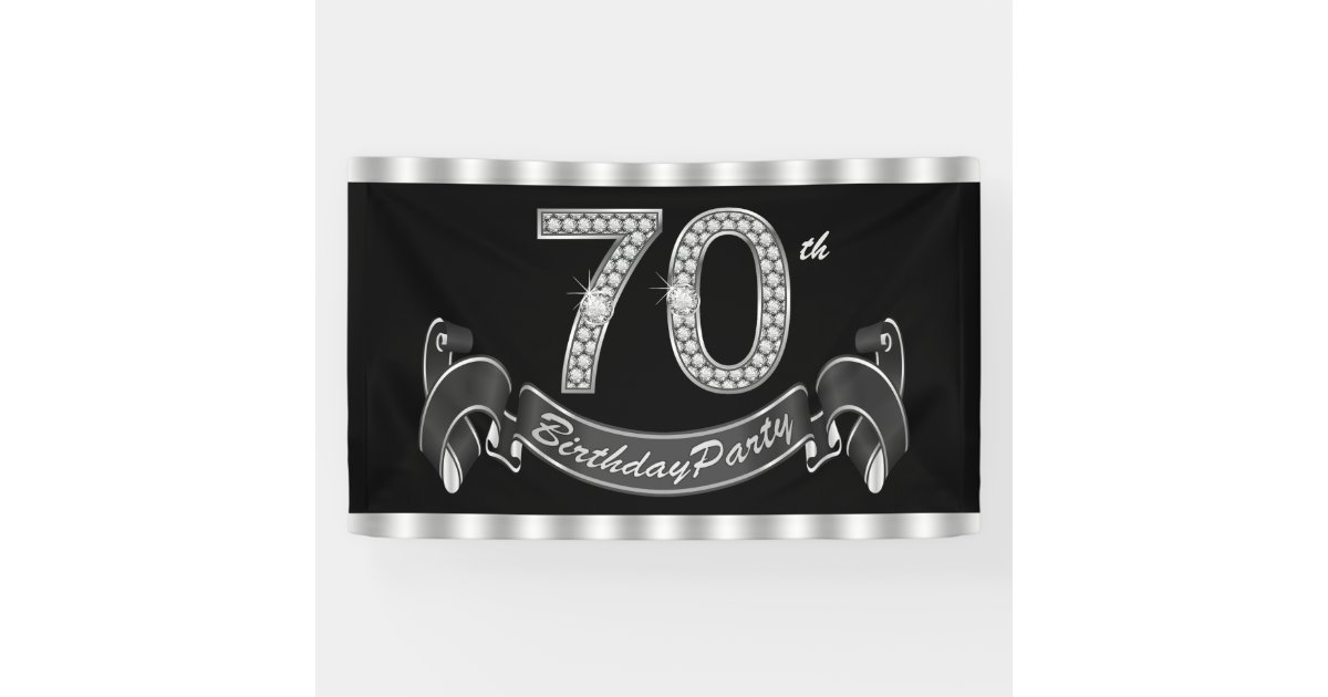 70th Birthday Party Banner | Zazzle