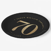 70th Birthday Party Paper Plates | Zazzle