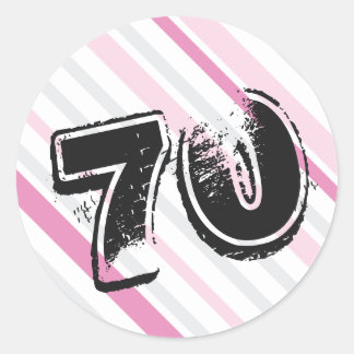 70th Birthday Stickers | Zazzle