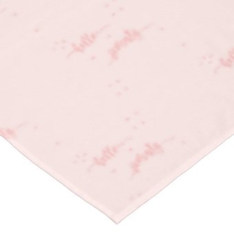 70th birthday rose gold pink hello seventy text tablecloth | Zazzle