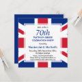 70th Platinum Celebration UNION JACK Invitation | Zazzle
