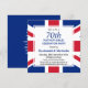 70th Platinum Celebration UNION JACK Invitation | Zazzle