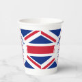 70th Platinum Celebration UNION JACK Paper Cups | Zazzle