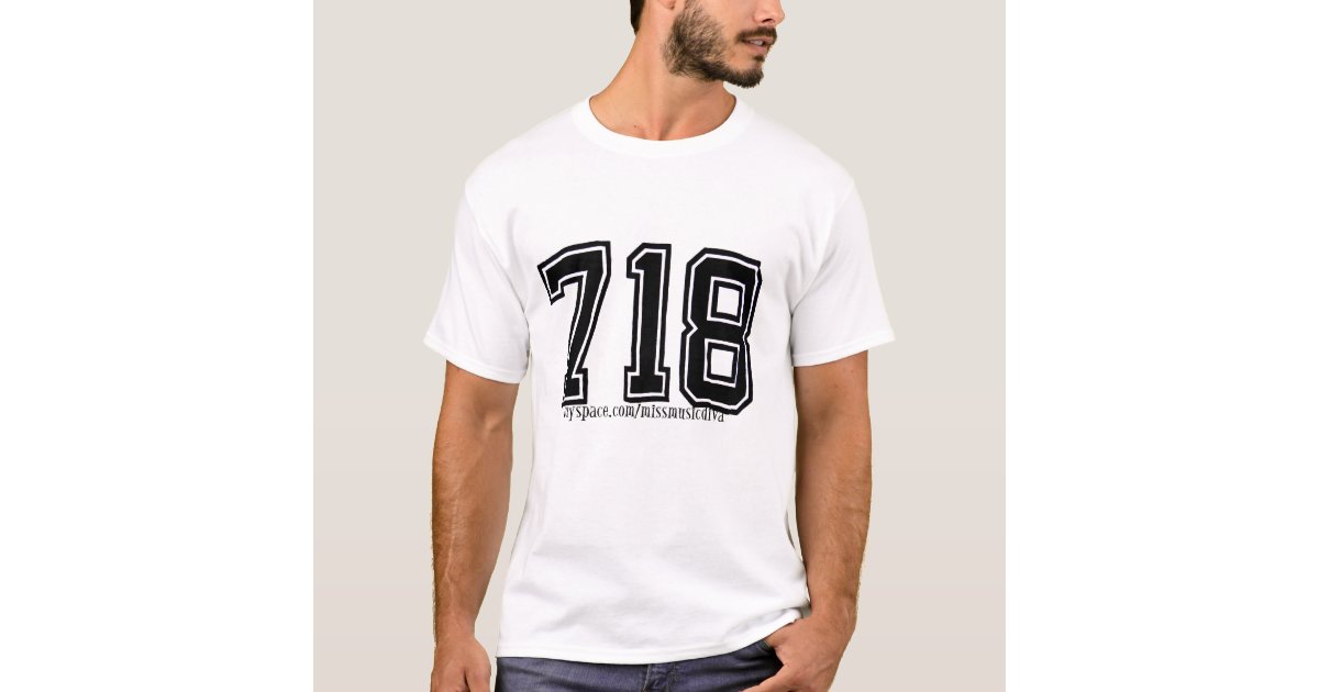 718 area code T-Shirt | Zazzle