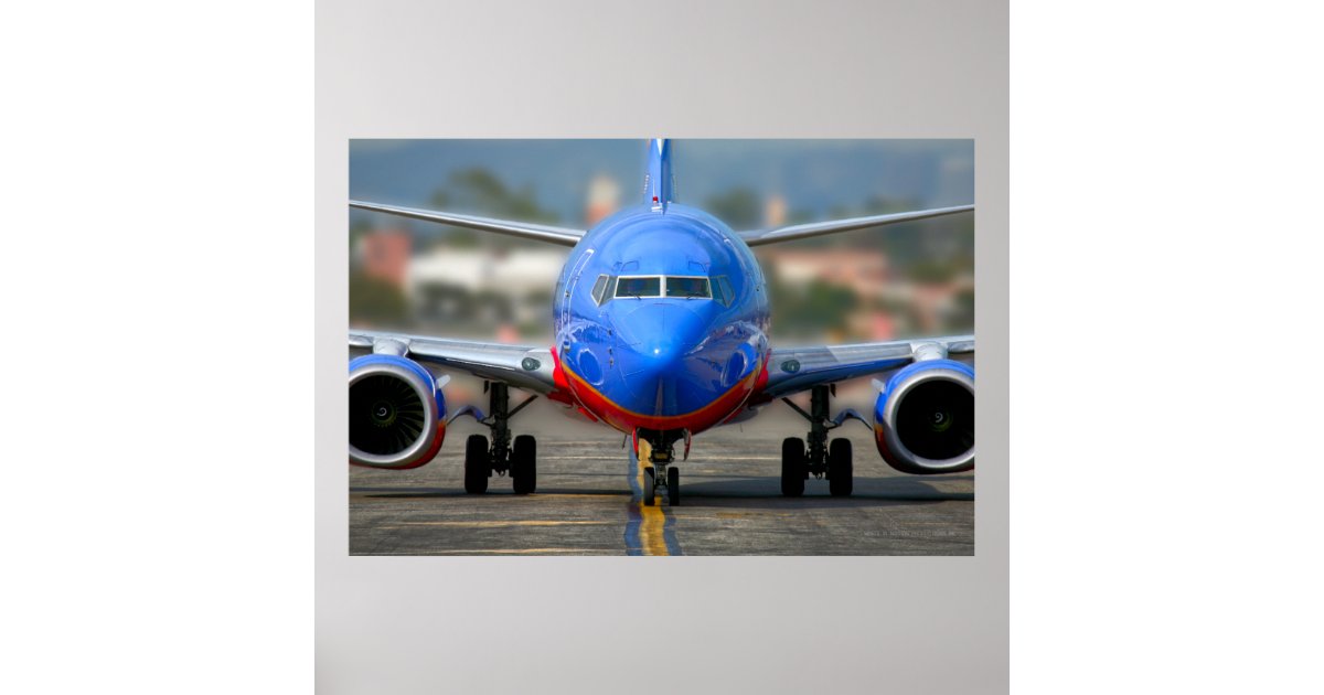 737 AIRLINER POSTER | Zazzle