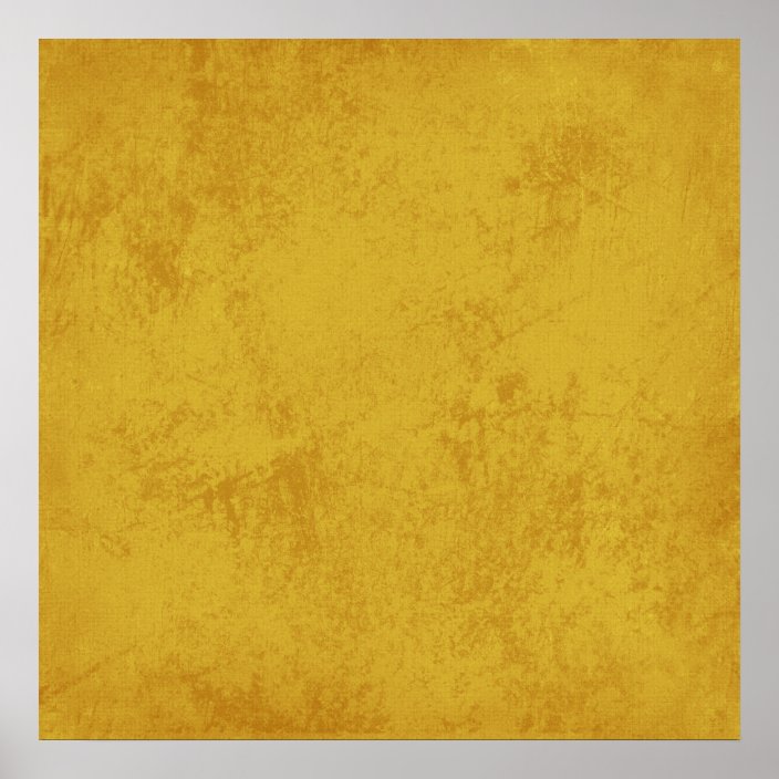 7471 MUSTARD YELLOW TEXTURE GRUNGE TEMPLATES DIGIT POSTER | Zazzle.com