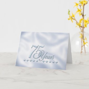 75th Anniversary Card | Zazzle