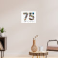 75th Birthday Number 75 Photo Collage Anniversary Poster | Zazzle