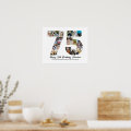 75th Birthday Number 75 Photo Collage Anniversary Poster | Zazzle