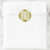 75th Birthday Sticker | Zazzle