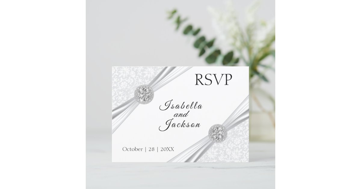 75th Diamond Anniversary - RSVP | Zazzle
