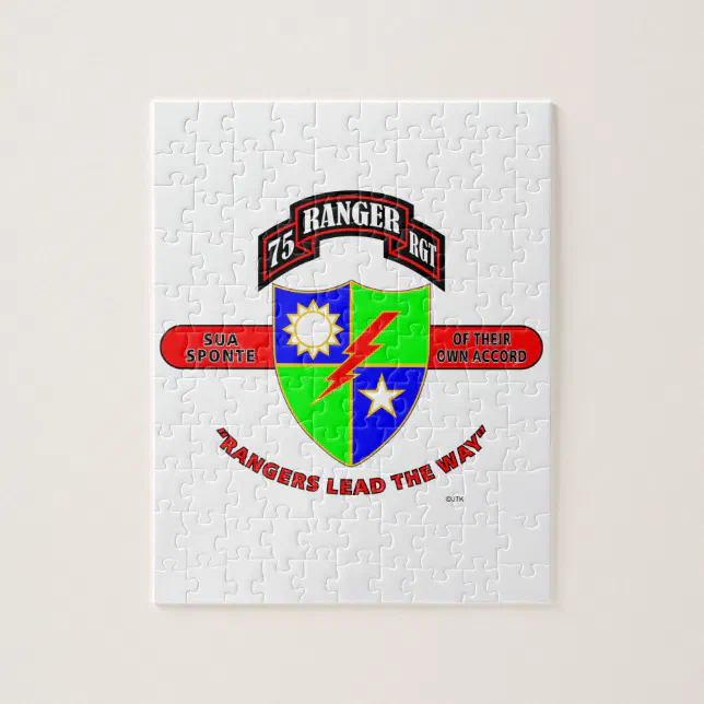 75TH RANGER BATTALION "ARMY RANGERS" JIGSAW PUZZLE | Zazzle