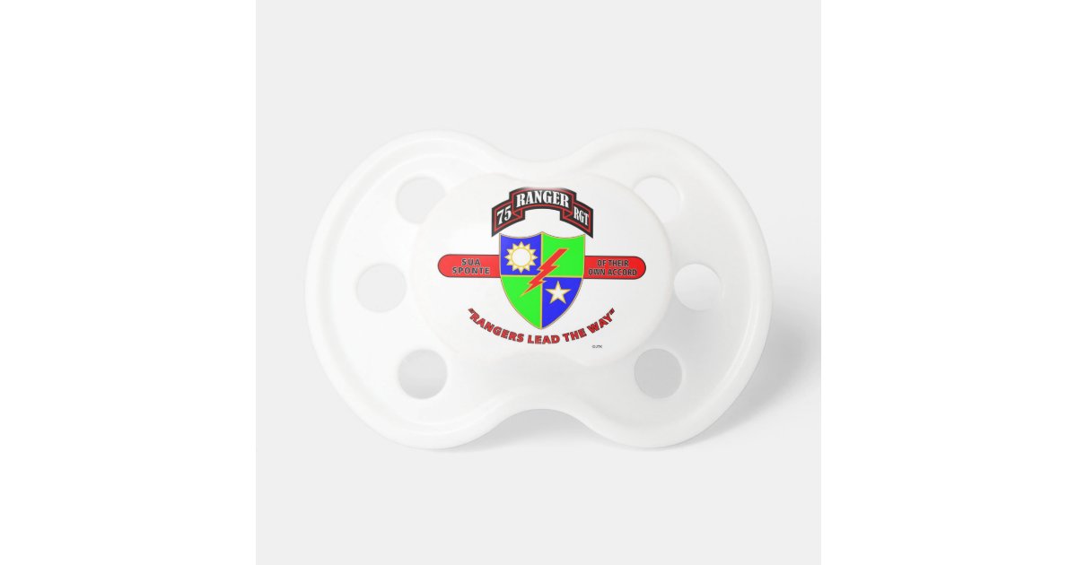 75TH RANGER BATTALION "ARMY RANGERS" PACIFIER | Zazzle