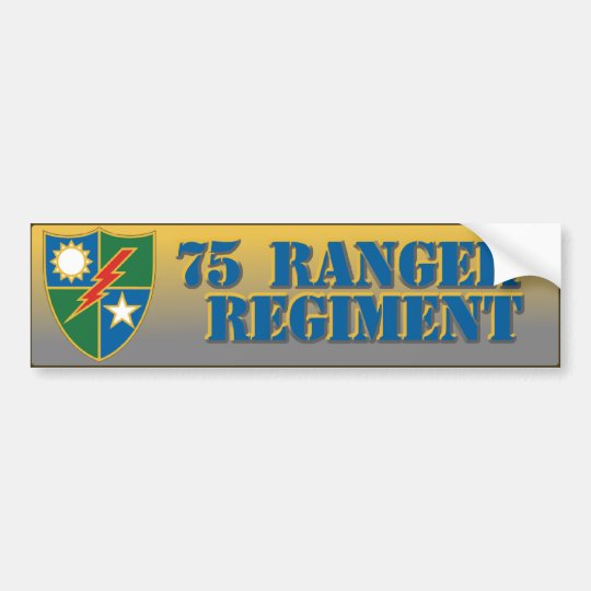 75th Ranger Regiment Bumper Sticker | Zazzle.com