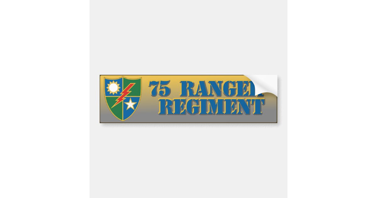75th Ranger Regiment Bumper Sticker | Zazzle