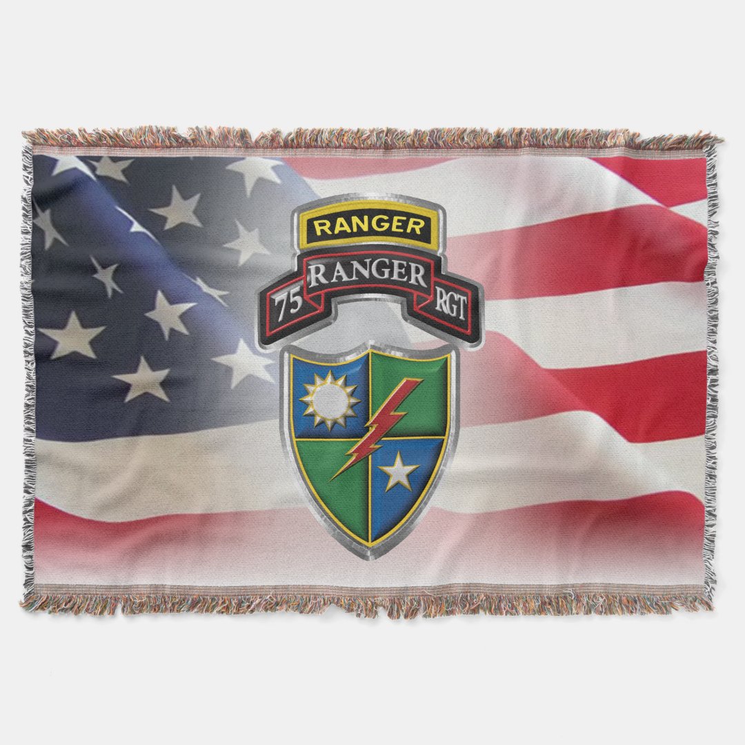 75th Ranger Regiment Iconic TAB! Throw Blanket | Zazzle