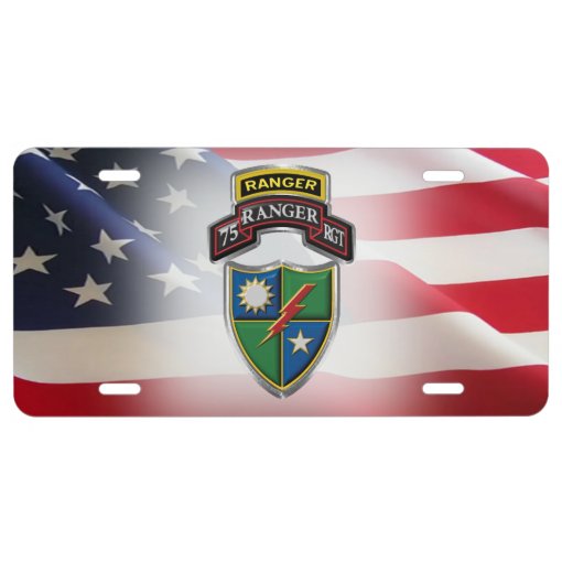 75th Ranger Regiment License Plate | Zazzle