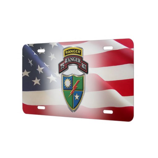 75th Ranger Regiment License Plate | Zazzle
