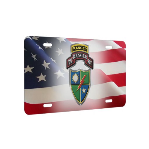 75th Ranger Regiment License Plate | Zazzle